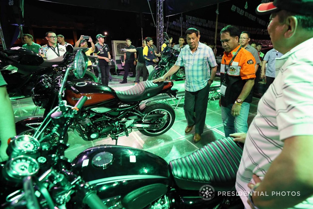 Duterte to motorbike riders: Stay alcohol-, drug-free
