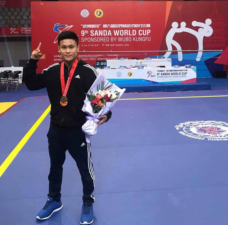 Arnel Mandal wins gold in Wushu Sanda World Cup
