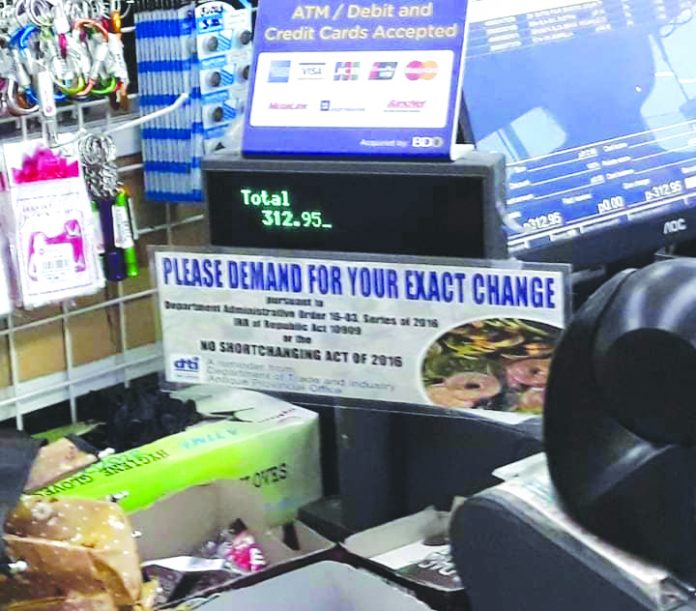 ‘Give exact change this holiday season’