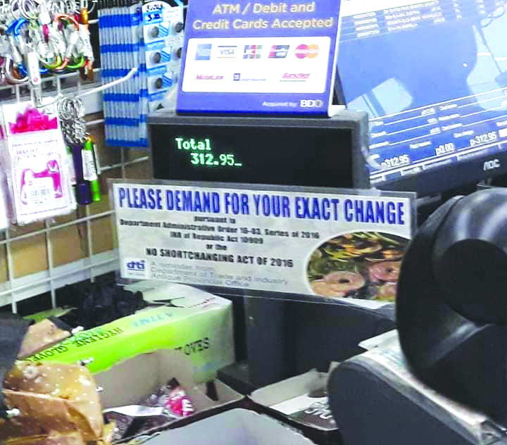 ‘Give exact change this holiday season’