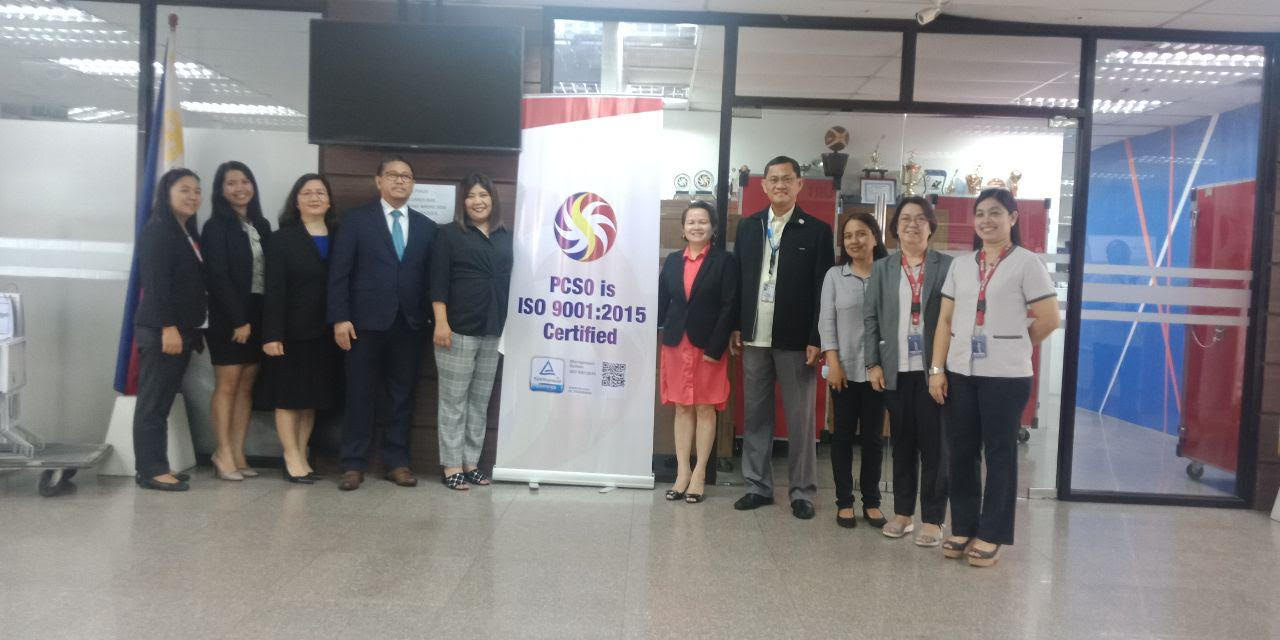 PCSO gets new ISO certification