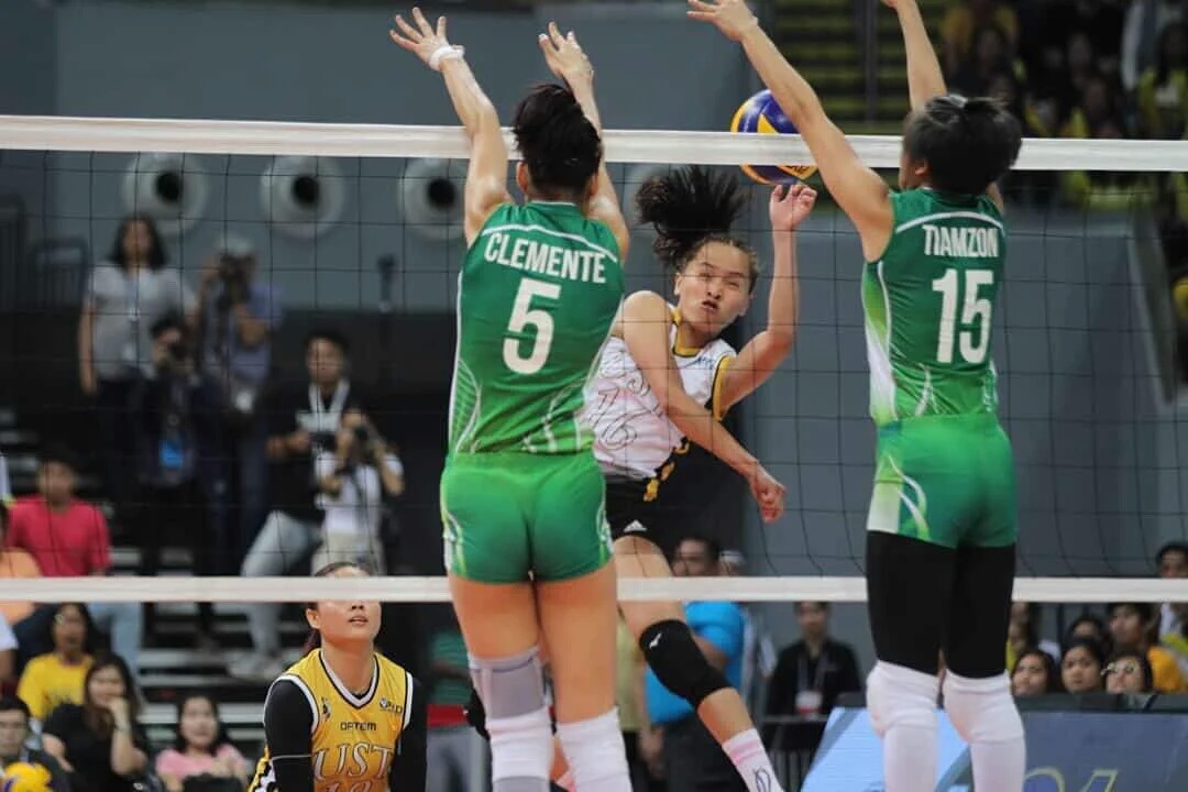 UAAP WOMEN’S VOLLEYBALL UST: dethrones DLSU, makes it to finals