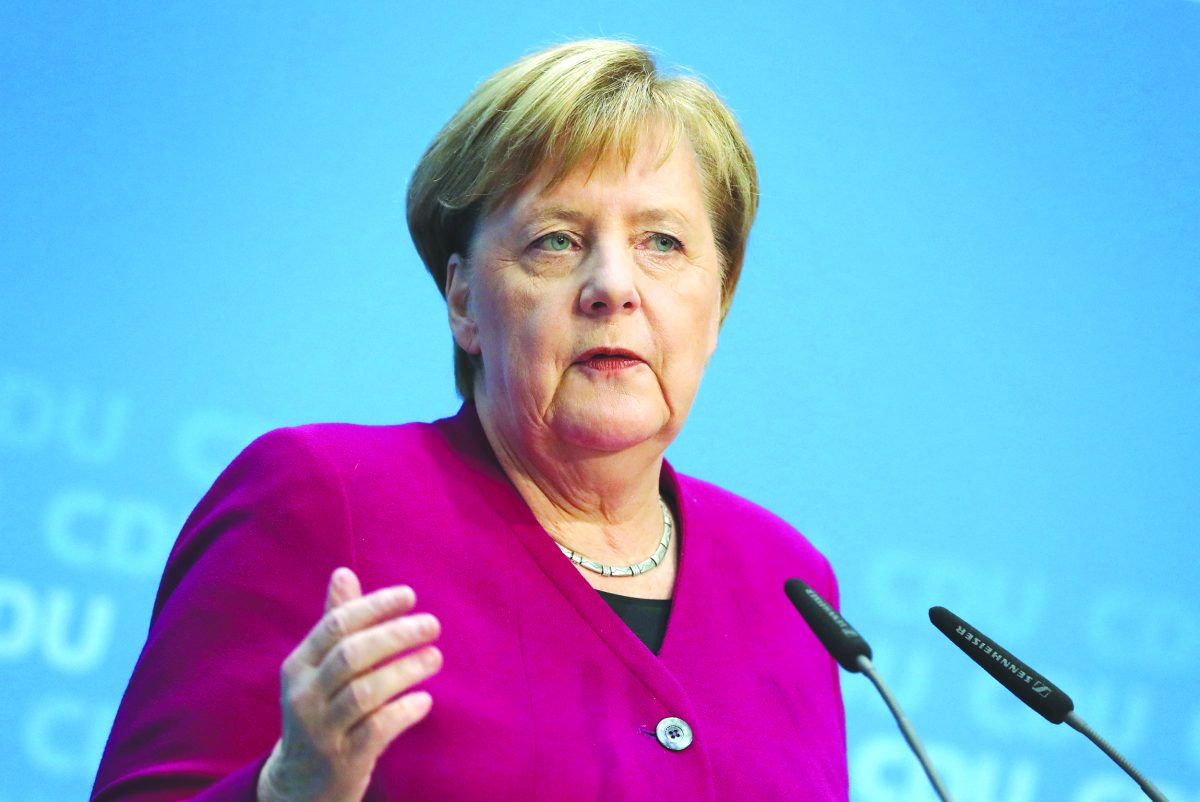 Germany's Merkel urges political solution in Iran crisis