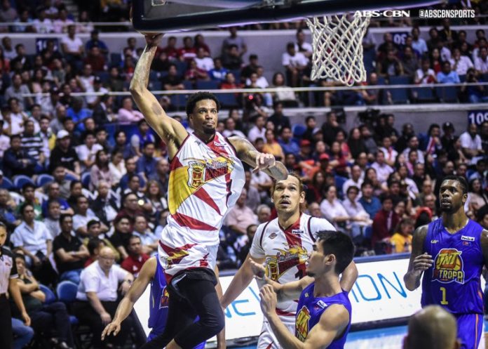 San Miguel stuns TNT, nears PBA Comm title