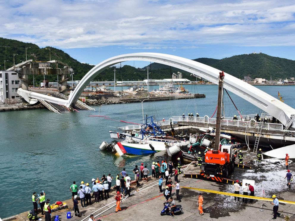 2 Filipinos killed in Taiwan bridge collapse