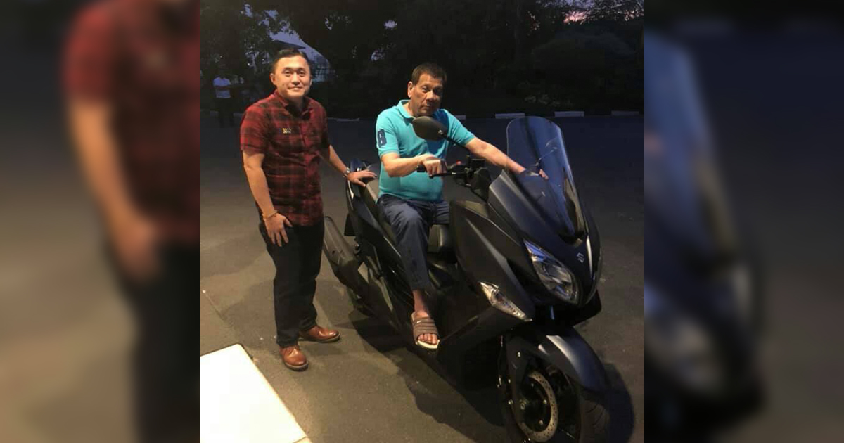 Duterte ‘okay’ after motorcycle mishap