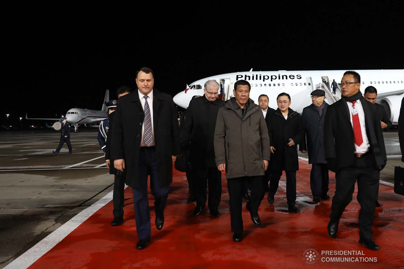 Duterte arrives in Moscow for official visit