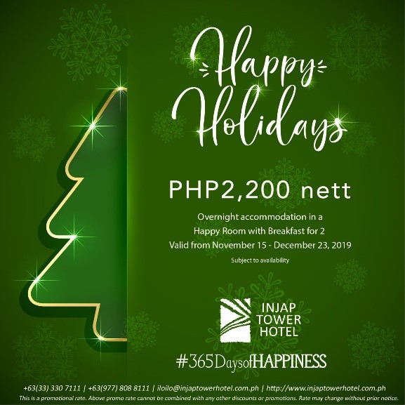 Injap Tower Hotel promotions 2019