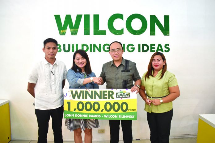 Wilcon Loyalty Rewards Promo grand winner claims 1-M loyalty points