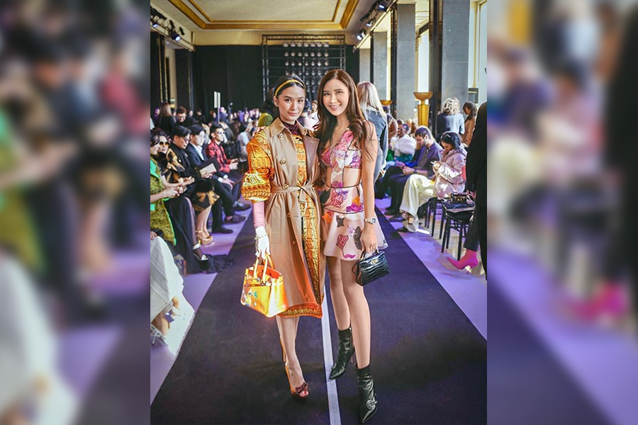 Heart Evangelista, Jamie Chua reunite in Paris Fashion Week