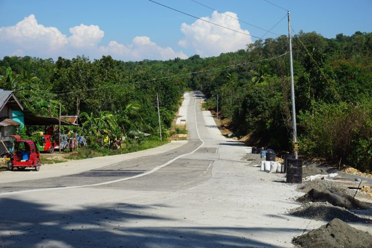 Road widening connecting Guimaras towns nears completion