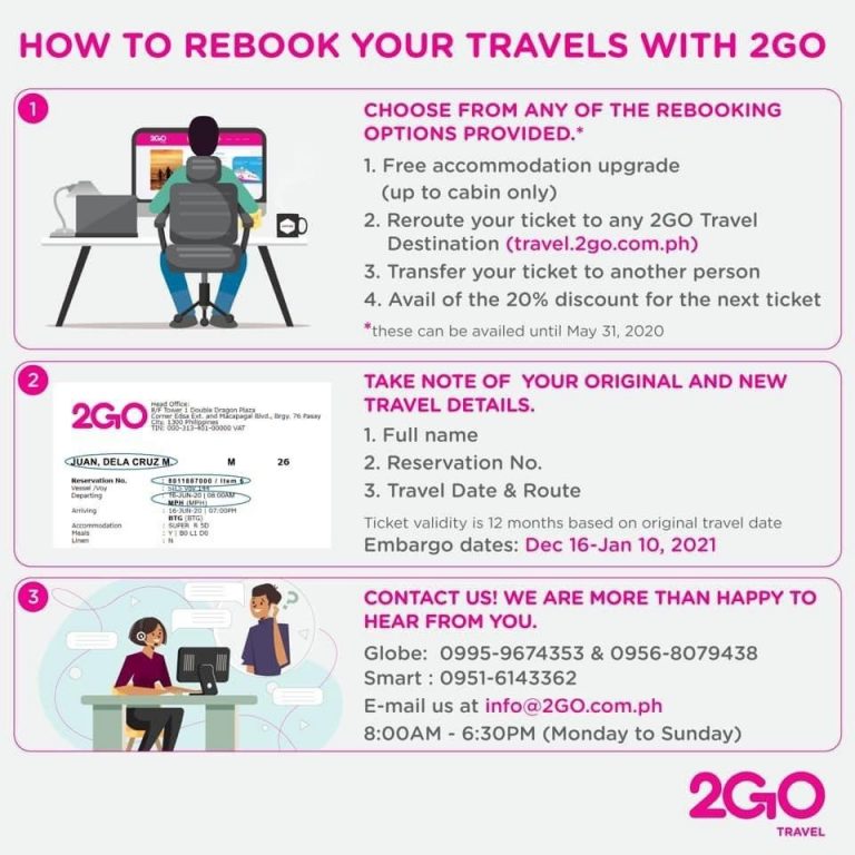 2GO offers easy rebooking options for travelers