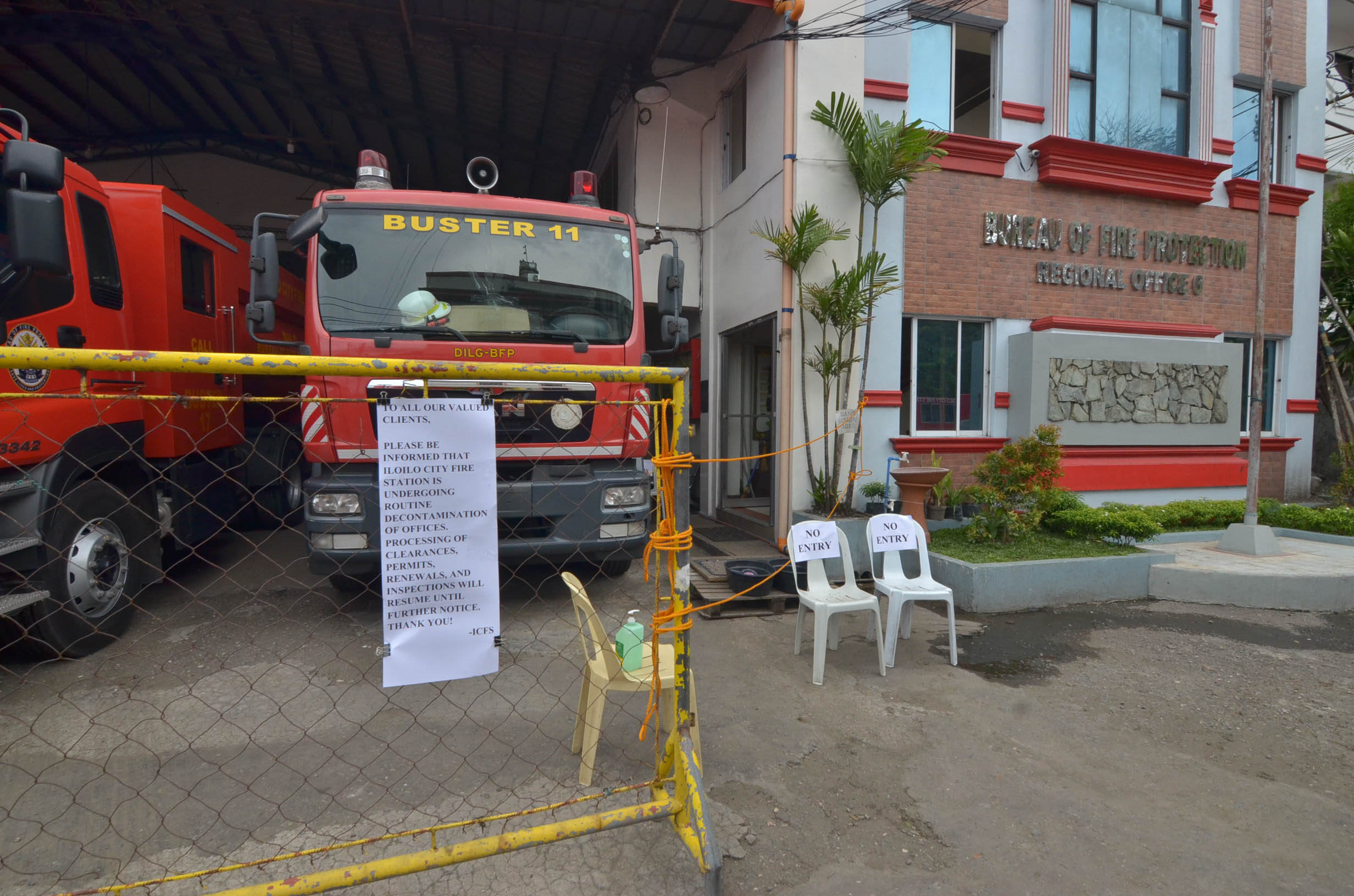 BFP reg’l, city offices on lockdown; personnel tests positive for COVID