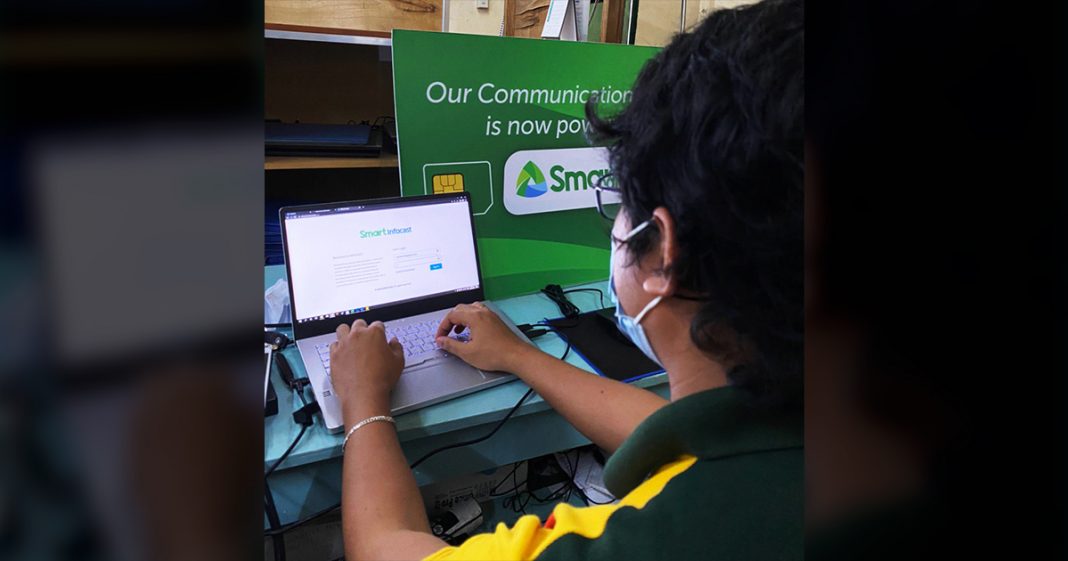 Valencia National High School in Bukidnon is now powered by Smart