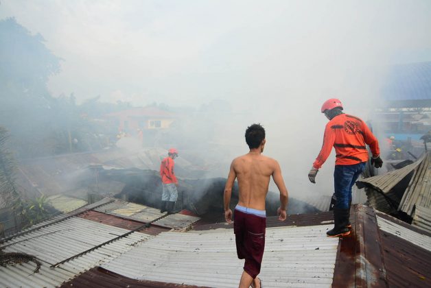 Afternoon fire hits 12 houses in Arevalo