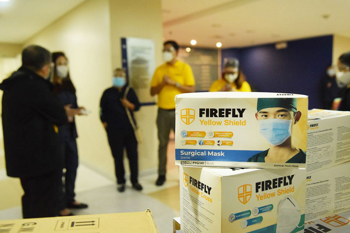 FELCO donates healthcare products to frontliners