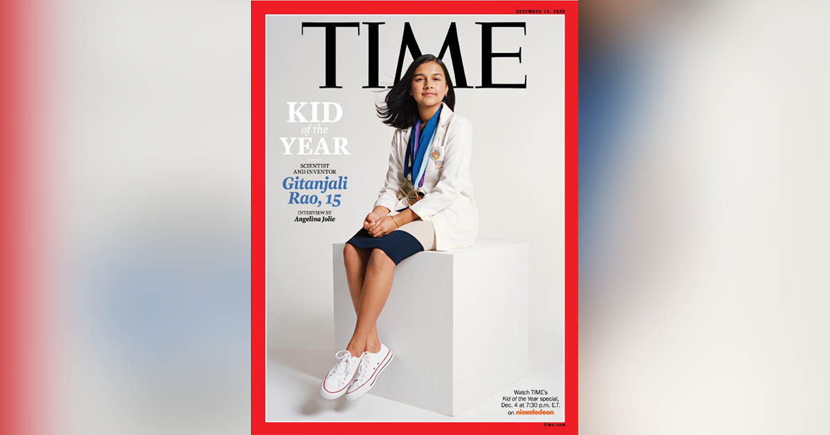 15-year-old scientist named as TIME Magazine’s first ‘Kid of the Year’