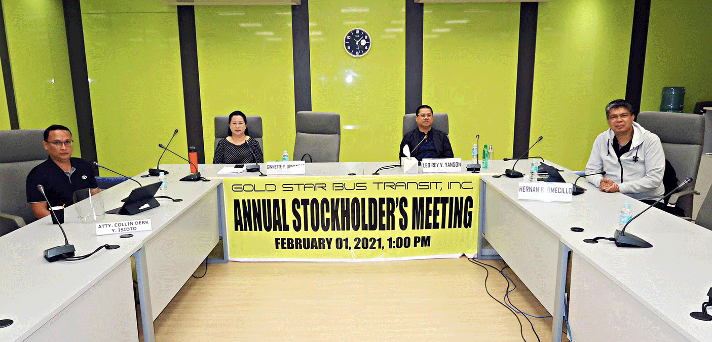 Goldstar Bus Transit, Inc., Ceres Transport Inc. hold annual stockholders meeting