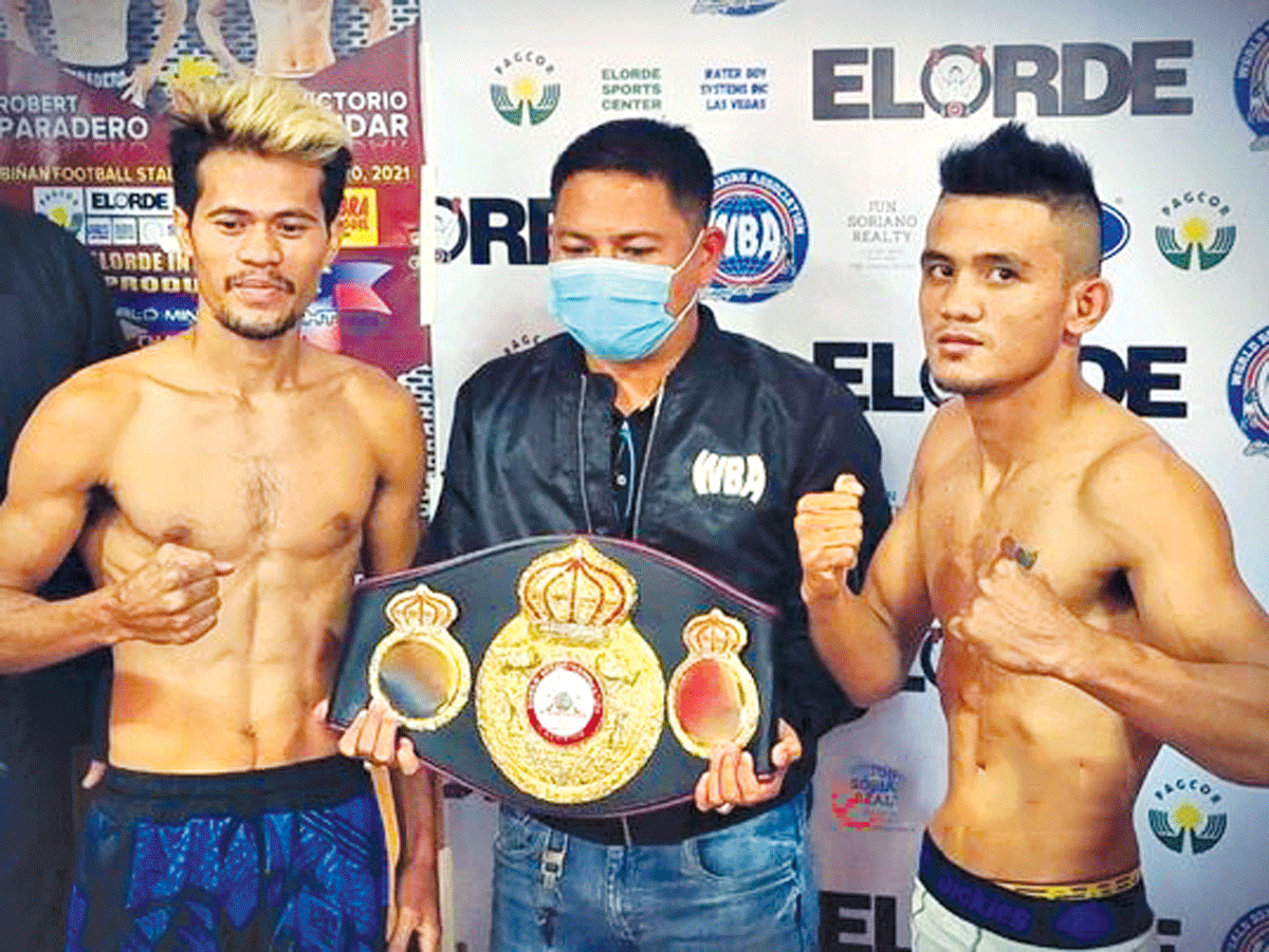 Boxers Saludar, Paradero to fight for WBA world title