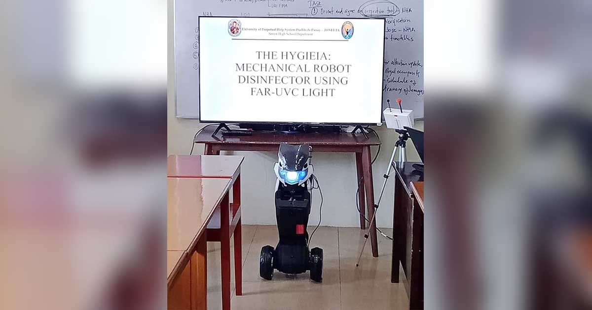 Roxas students invent robot disinfector Roxas students invent robot disinfector