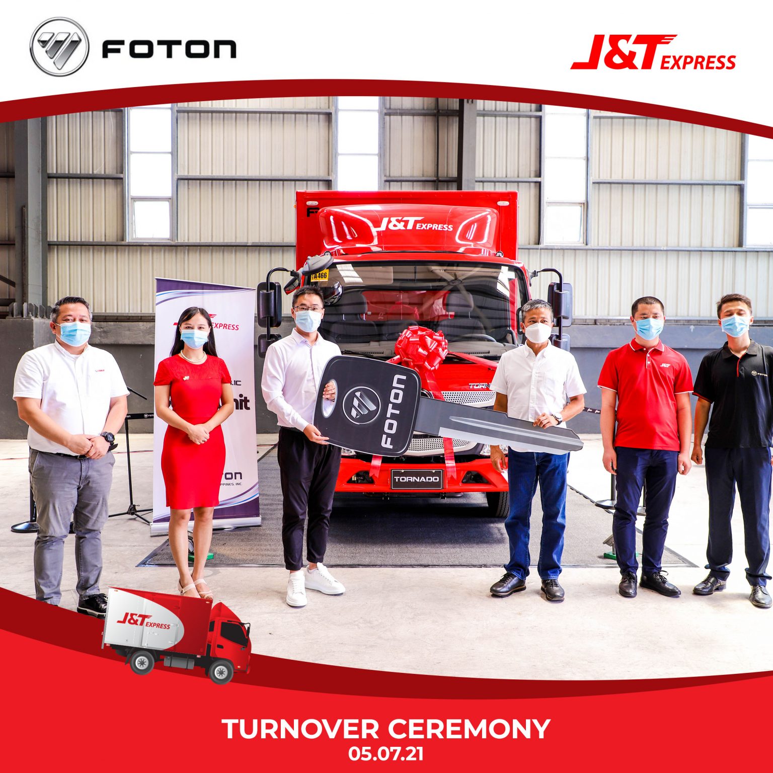 J&T Express celebrates another milestone with Foton