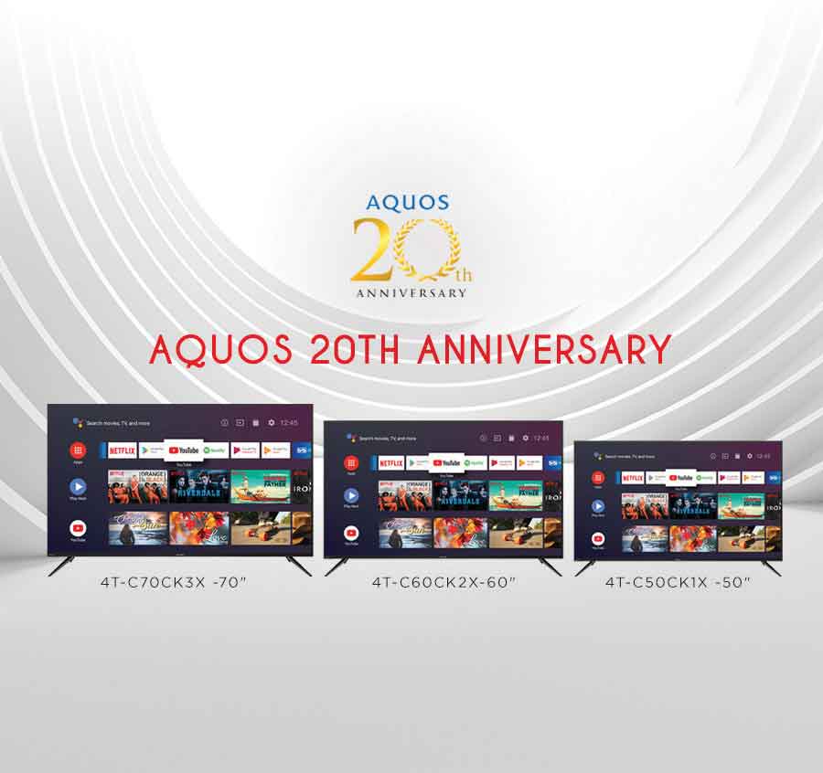 Sharp AQUOS launches new series of 4K TVs on 20th anniversary