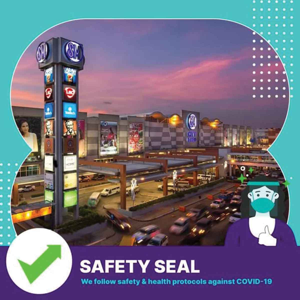 SM City Iloilo 1st establishment in Iloilo to earn Safety Seal ...