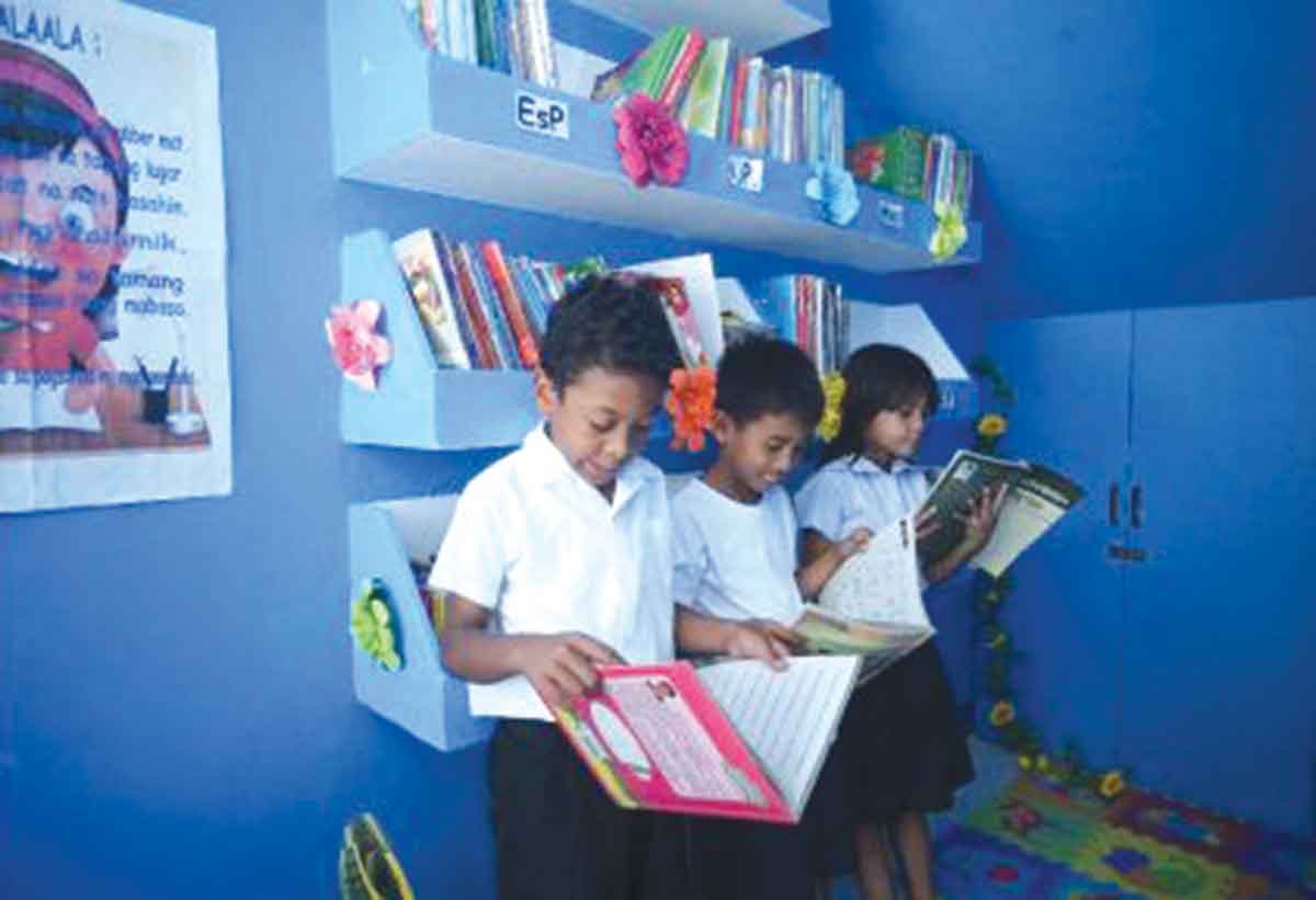 Give reading, learning materials to kids who need them most