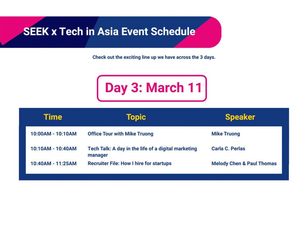 JobStreet, Tech in Asia holds Asia’s biggest virtual career fair ...