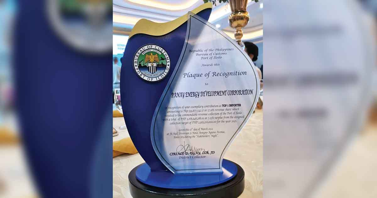 PEDC awarded as top importer by Bureau of Customs