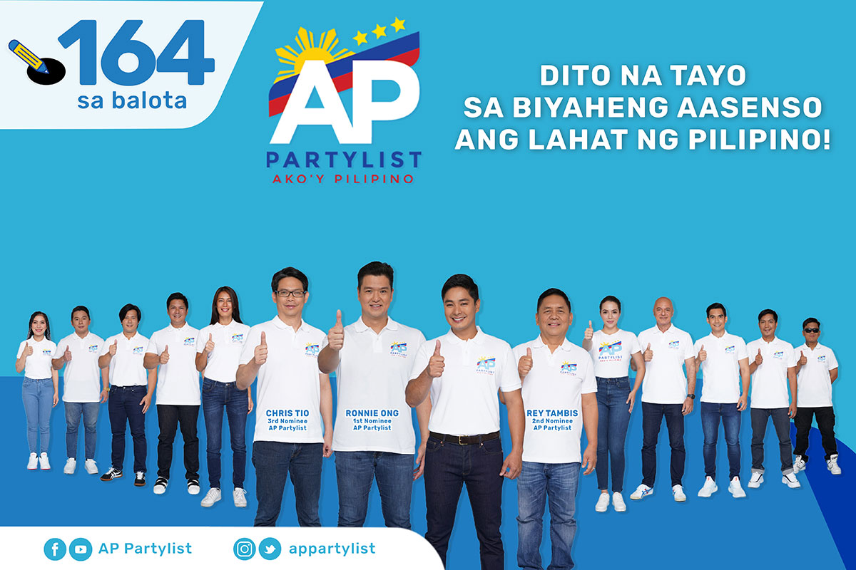 AP PARTYLIST WITH COCO MARTIN CONTINUES TO SHOW SUPPORT FOR LENI ...