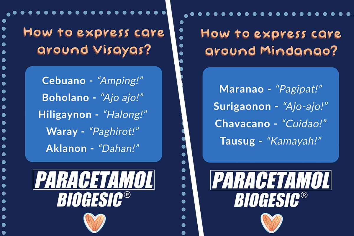 How do you express care in different local dialects?