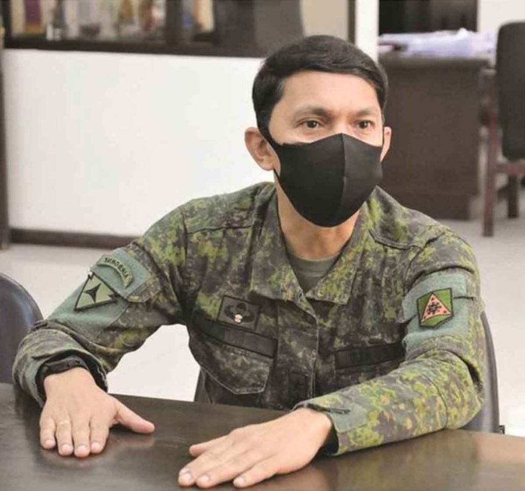 Two former rebels now Army soldiers