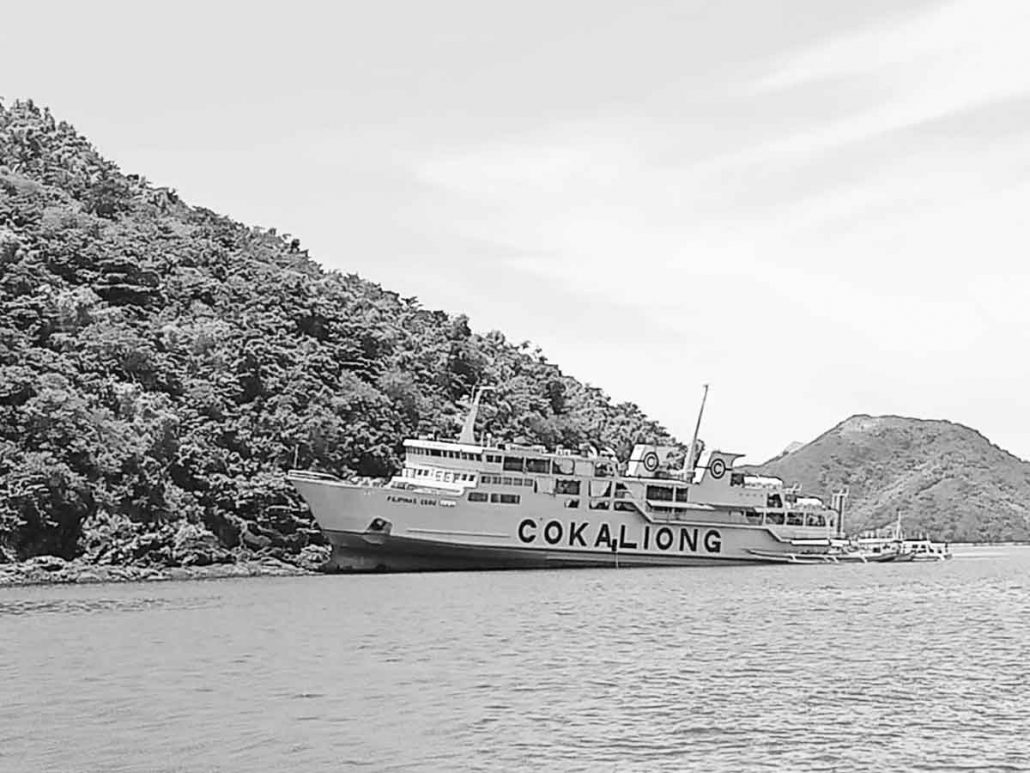 Passenger ship runs aground in Concepcion