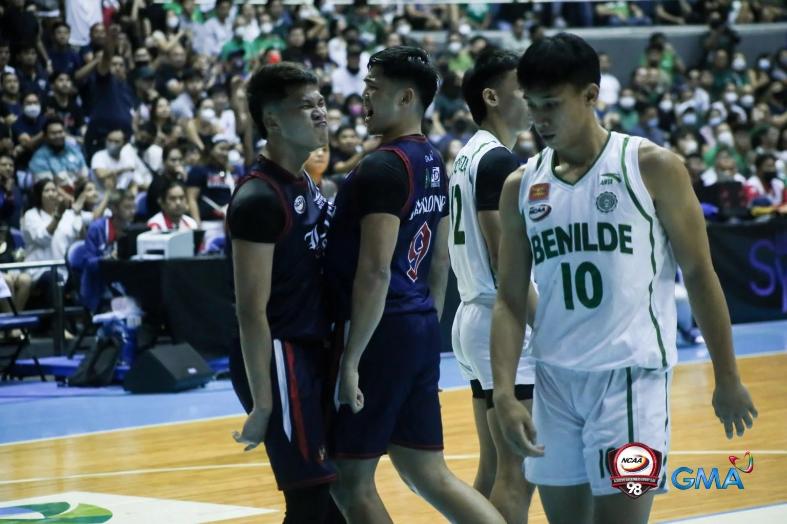 Letran takes game 1, nears NCAA men's basketball three-peat