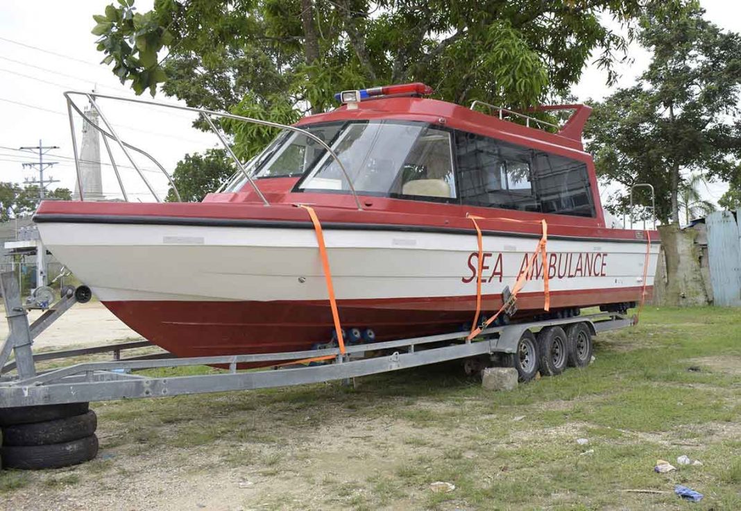 Guimaras gets sea ambulance