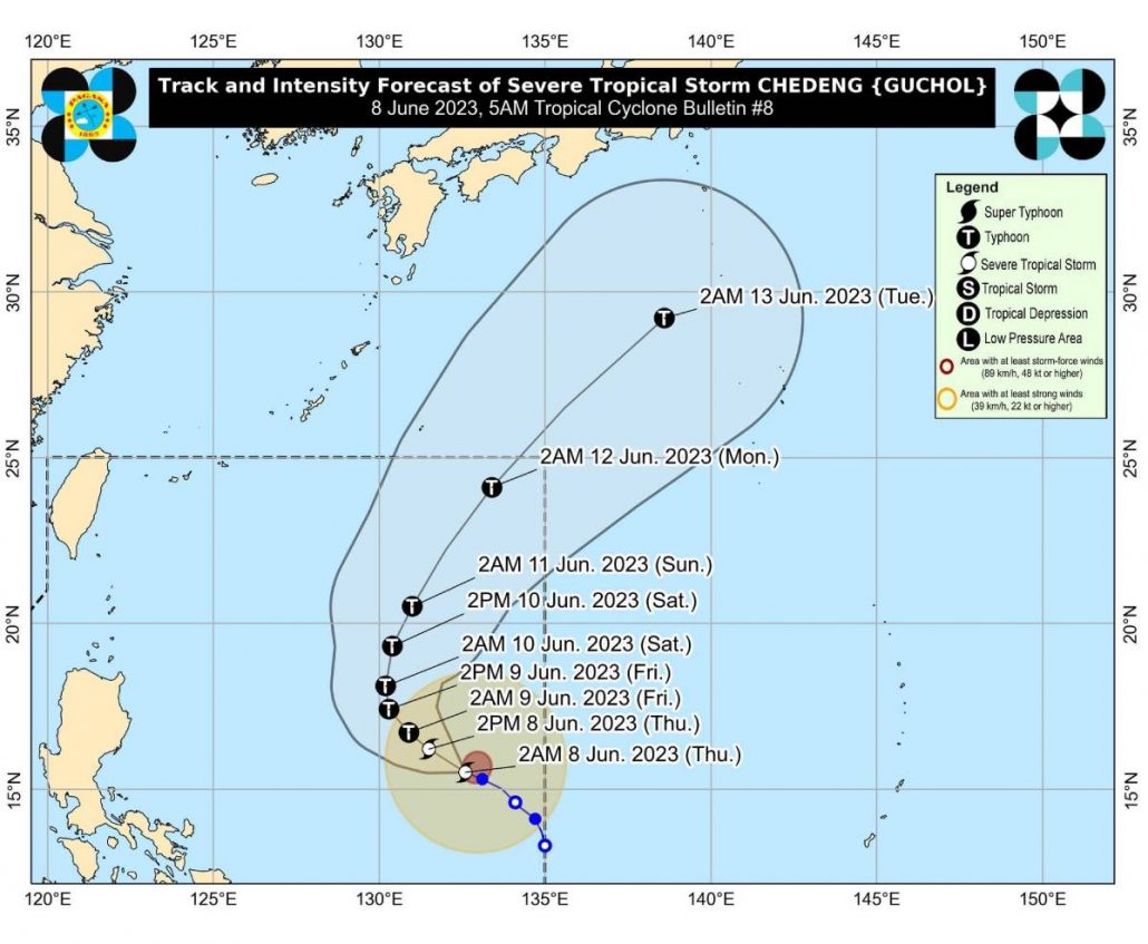 Pagasa: ‘Chedeng’ may intensify into typhoon