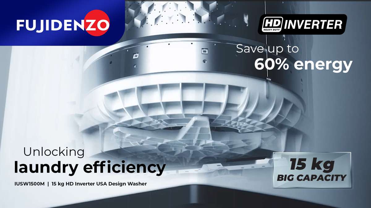 This Fujidenzo HD Inverter USA Design Washer is a Total Game-Changer