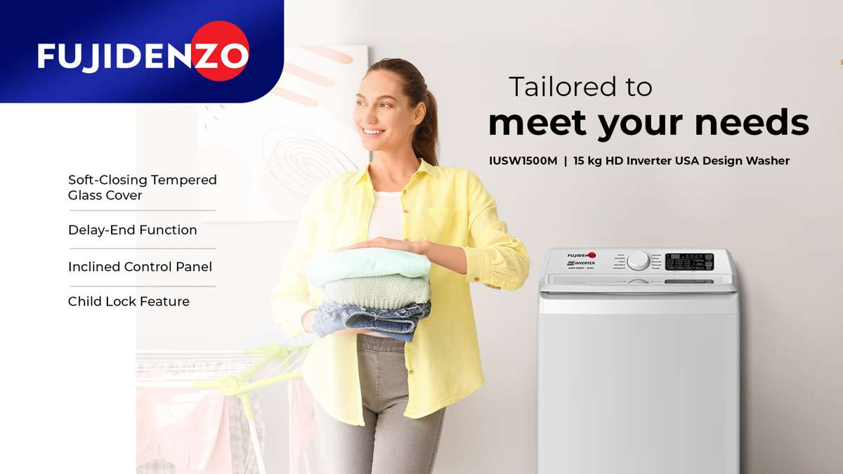 This Fujidenzo HD Inverter USA Design Washer is a Total Game-Changer