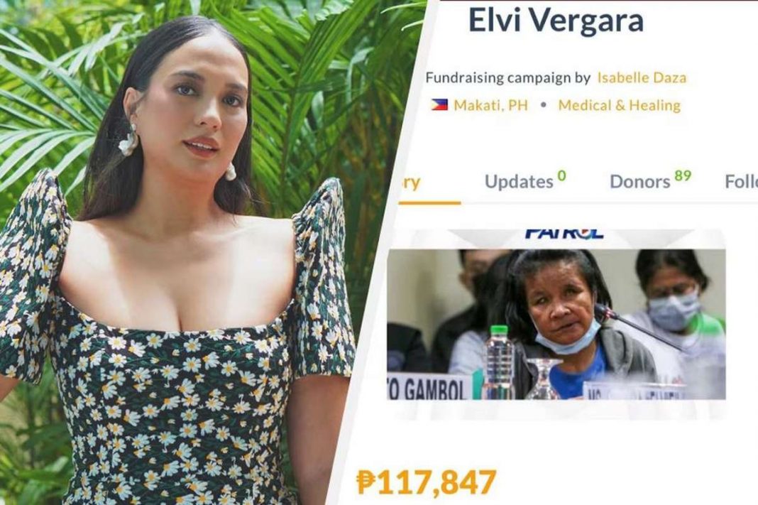 Isabelle Daza raises P117K to help ‘kasambahay’ Elvie Vergara