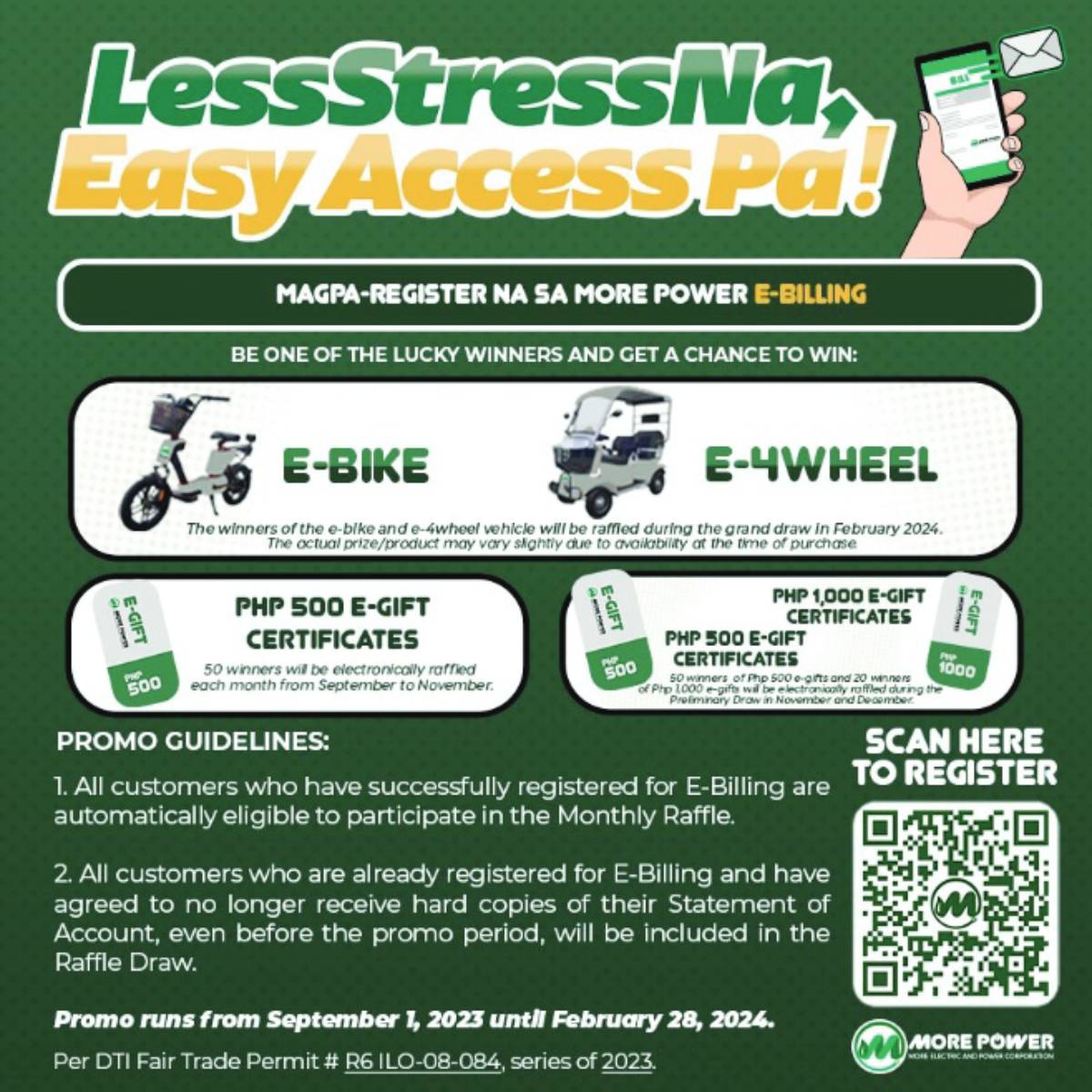 MORE Power unveils enhanced E-Billing Program with exciting raffle promo