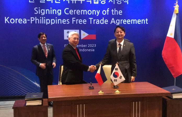 PH, South Korea sign free trade agreement