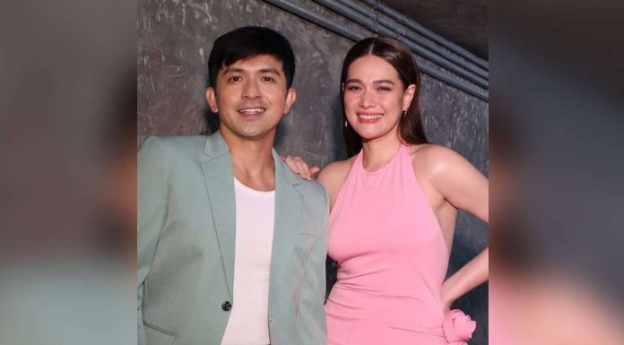 Dennis Trillo 'starstruck' with Bea Alonzo while taping for TV series