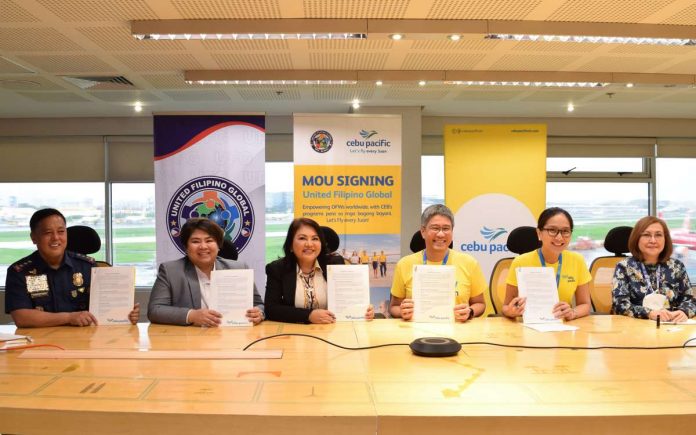 Cebu Pacific Partners with United Filipino Global, Commits to Support OFWs