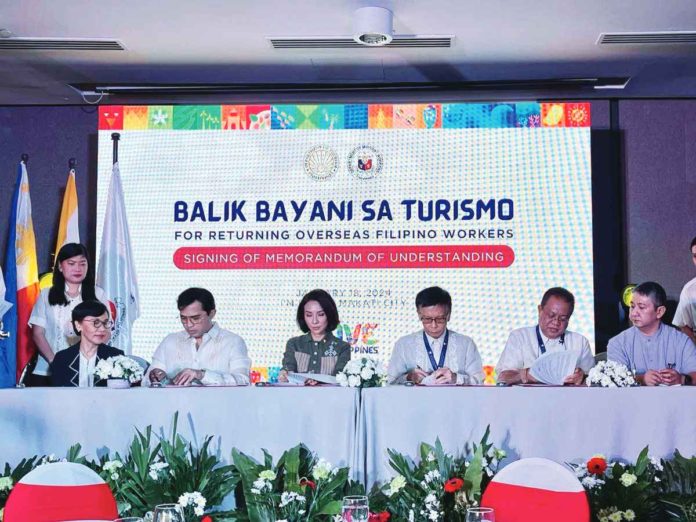 Returning OFWs urged to invest or work in tourism