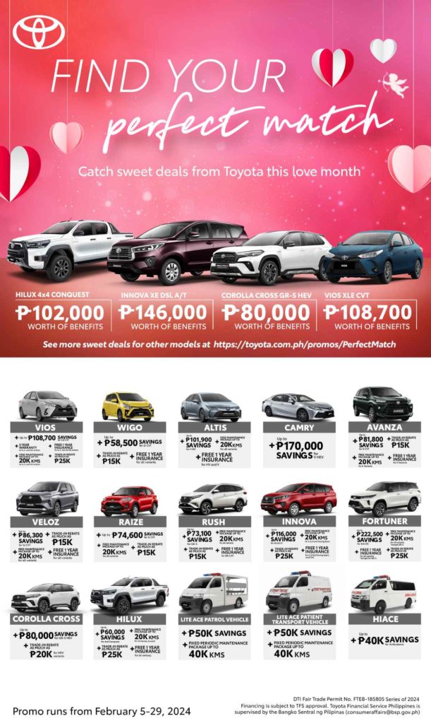 Find your Perfect Match with Toyota’s Valentine Promo