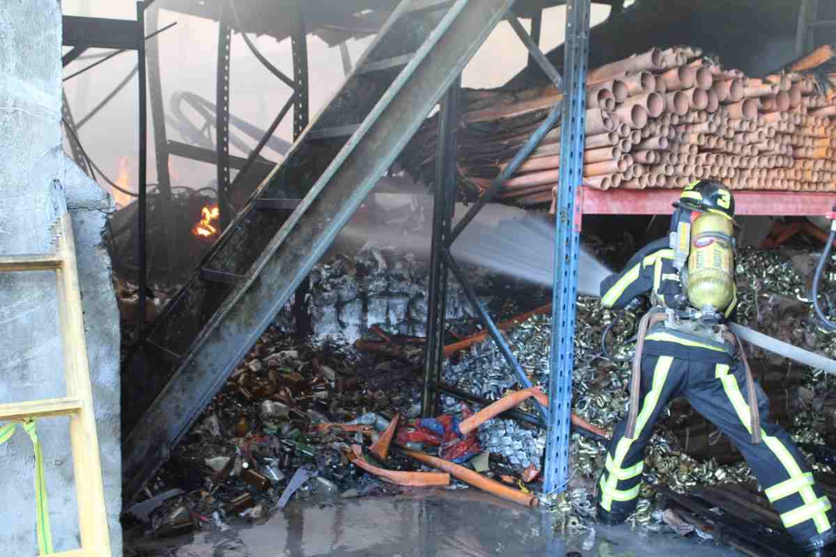 Warehouse fire leaves P70-M damage
