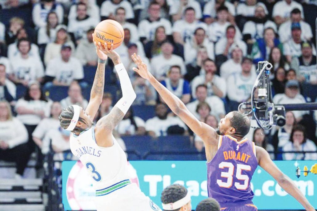 T'wolves repeat over Suns, take 2-0 series edge