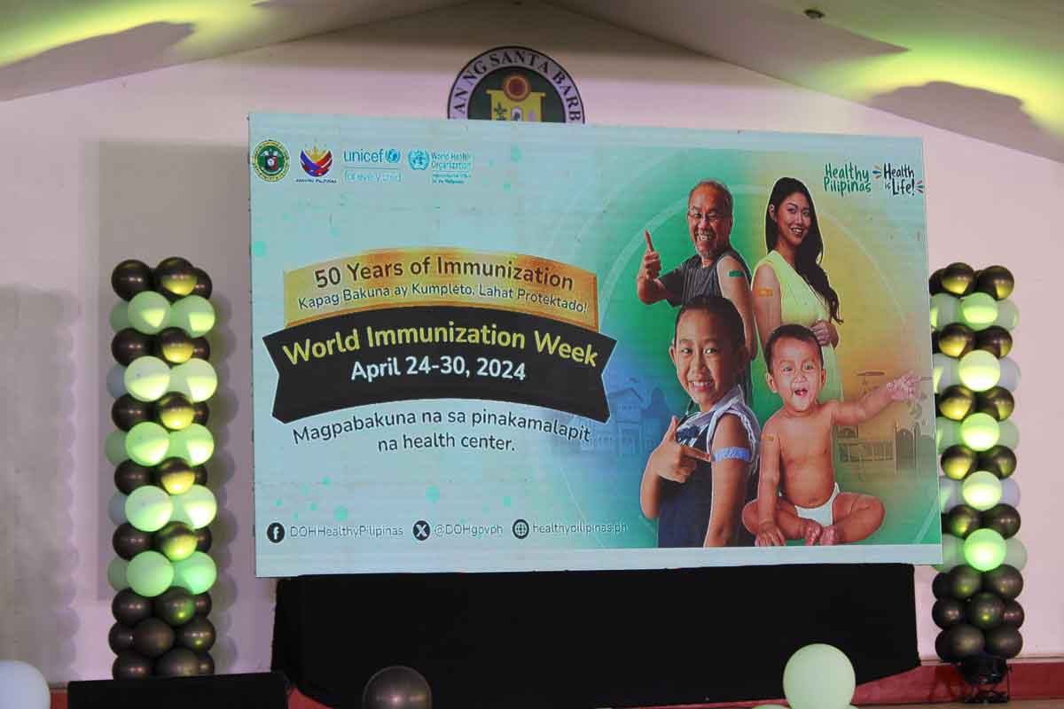 WORLD IMMUNIZATION WEEK; DOH campaigns for timely vaccination of children