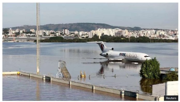 Brazil floods leave towns under water